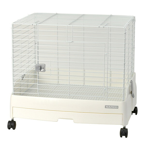 【送料無料・同梱可】 ベースカバーの滑らかな傾斜加工が汚れを受け止め確実にトレイに送ります。 さらに内部の返しが2重構造になって伝い漏れもしっかりガード！ 毎日の簡単なお掃除は引き出し部分に集約される、お掃除上手なケージです。 ●原材料 ス...