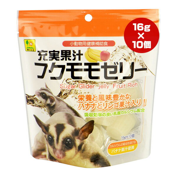 【同梱可】 栄養豊富なバナナとリンゴ果汁に、乳酸カルシウムを配合。 バナナに含まれるマグネシウムは、カルシウムの吸収を助ける働きを持っています。 フルーツを好むフクロモモンガの栄養補給を考えて成分を調整したゼリーです。 ●原材料 果糖ブドウ...