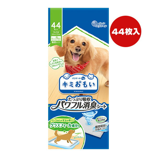 【同梱可】 ・ワイドサイズ。 ・ニオイが出る前に極小ポリマーで強力消臭。 ・瞬間吸収で足ぬれフリー。エンボスによって逆戻りを防止します。 ・お外気分！グラスフィール成分配合。芝生に含まれる成分を配合しています。ヒトには感じず、ワンちゃんのみ...