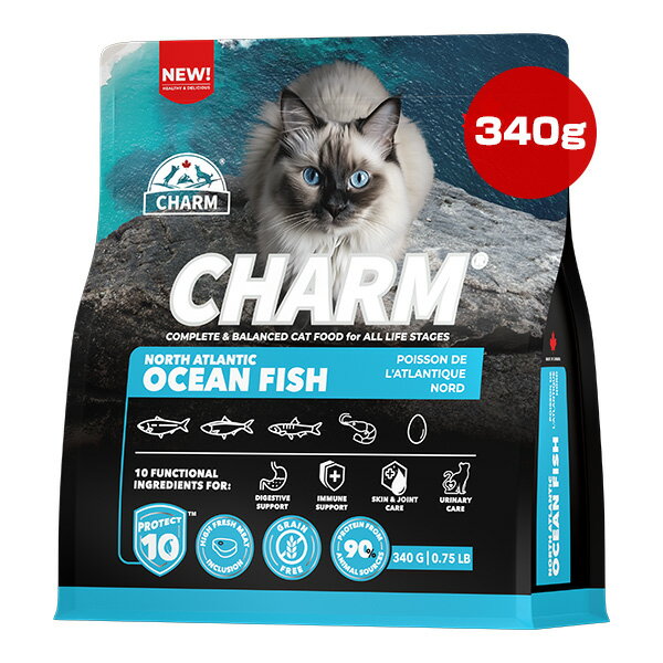 【同梱可】 新鮮サーモンをはじめ、栄養と美味しさを追求し、魚と機能性原材料を豊富に使用したレシピを作りあげました。 ●原材料 新鮮サーモン(20％)、ニシンミール(16％)、ゴマサバミール(12％)、キャノーラ油、丸ごとグリーンピース、ヒヨ...