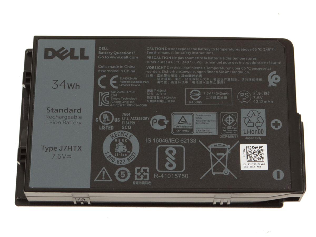 商品名 DELL バッテリー サイズ/スペック 公称電圧7.6V 公称容量4342mAh / 34Wh 型番:J7HTX 対応純正品番 DP/N: 2JT7D 対応機種一部 -Latitude 7220EX Rugged Extreme -...