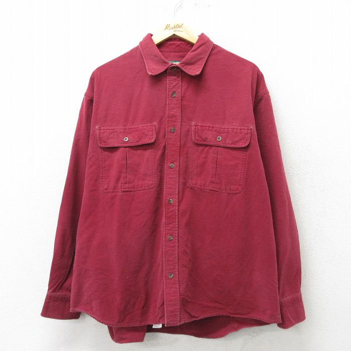 XL★古着 エディーバウアー 長袖 ヘビー フランネル シャツ メンズ 00年代 00s 大きいサイズ コットン 赤 &yen;&nbsp;2,900（税込） XL★古着 ウールリッチ 長袖 ヘビー フランネル シャツ メンズ 00年代 0...