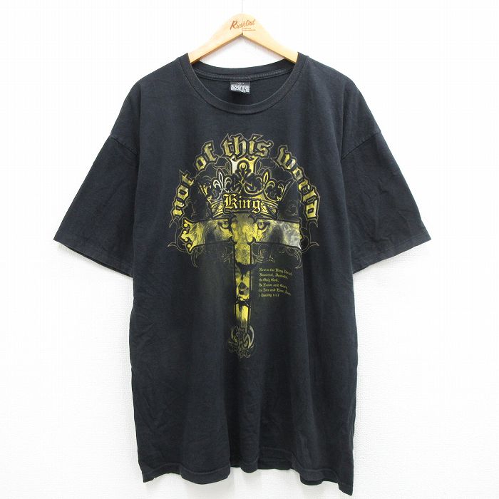 XL★古着 半袖 ビンテージ Tシャツ メンズ 00年代 00s プラネットハリウッド 大きいサイズ ロング丈 コットン クルーネック 黒 &yen;&nbsp;3,900（税込） XL★古着 フルーツオブザルーム 半袖 ビンテージ Tシャ...