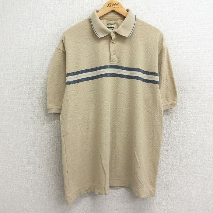 XL★古着 半袖 ポロ シャツ メンズ 大きいサイズ ベージュ他 &yen;&nbsp;2,400（税込） XL★古着 ビューグルボーイ 半袖 ポロ シャツ メンズ ベージュ他 &yen;&nbsp;2,400（税込） XL★古着 ビューグ...
