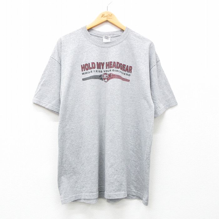 XL★古着 半袖 ビンテージ Tシャツ メンズ 00年代 00s USA製 大きいサイズ クルーネック グレー 霜降り &yen;&nbsp;2,900（税込） XL★古着 半袖 ビンテージ Tシャツ メンズ 00年代 00s ホッケー 大...