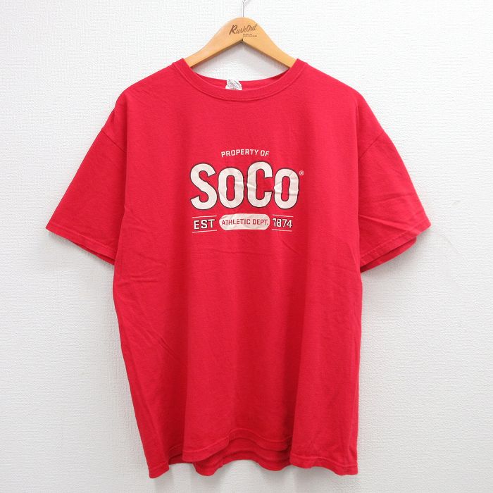 XL★古着 フルーツオブザルーム 半袖 ビンテージ Tシャツ メンズ 00年代 00s 00年代 00s ブルドッグ コットン クルーネック 赤 &yen;&nbsp;2,400（税込） XL★古着 チャンピオン champion 半袖 ビ...