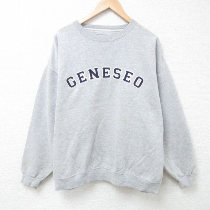 XL★古着 長袖 スウェット メンズ 00年代 00s QUINN 大きいサイズ クルーネック グレー 霜降り &yen;&nbsp;3,900（税込） XL★古着 長袖 スウェット メンズ 00年代 00s 車 大きいサイズ クルーネック...