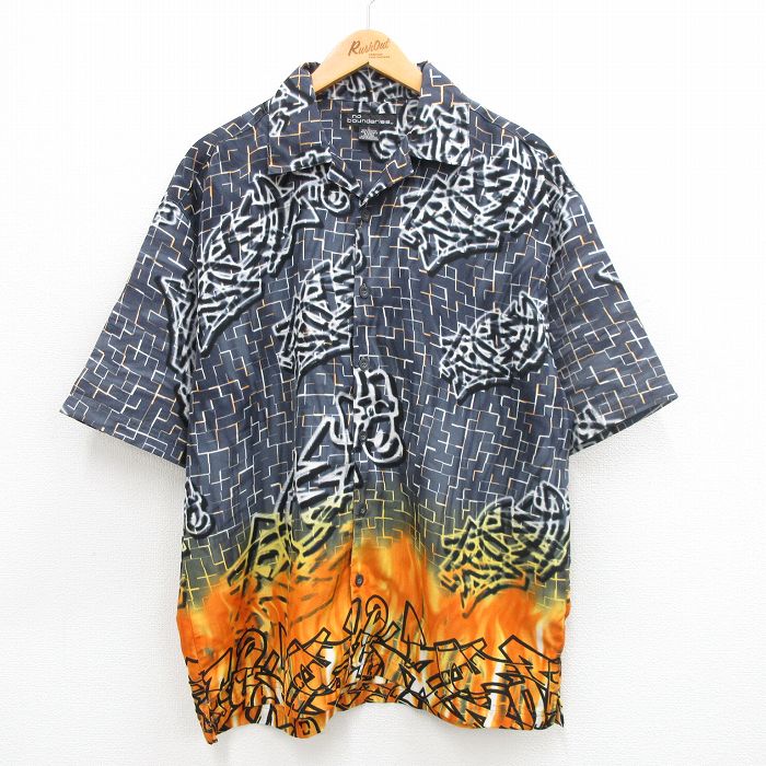 XL★古着 no Boundaries 半袖 シャツ メンズ 00年代 00s 開襟 オープンカラー 赤他 &yen;&nbsp;3,900（税込） XL★古着 no boundaries 半袖 シャツ メンズ 00年代 00s トライバル...