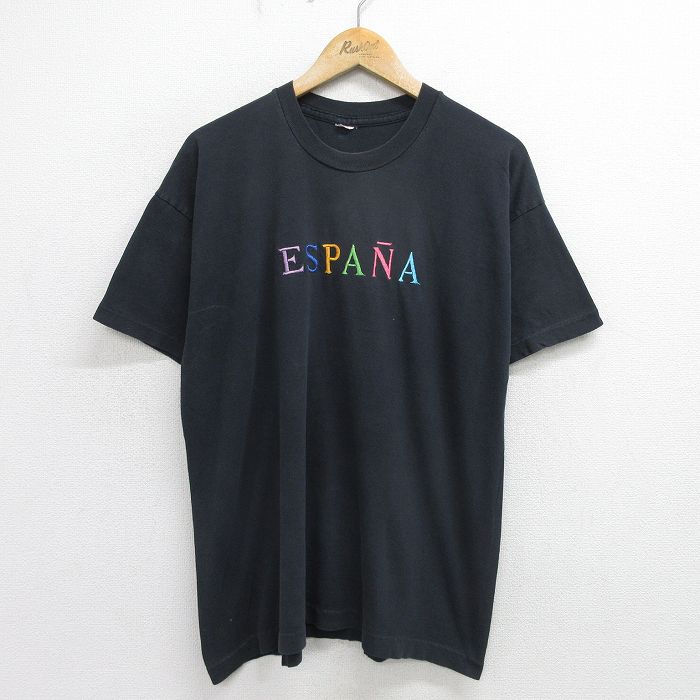 XL★古着 半袖 ビンテージ Tシャツ メンズ 90年代 90s 灯台 刺繍 コットン クルーネック USA製 黒 &yen;&nbsp;2,400（税込） XL★古着 半袖 ビンテージ Tシャツ メンズ 90年代 90s オーストラリア ...