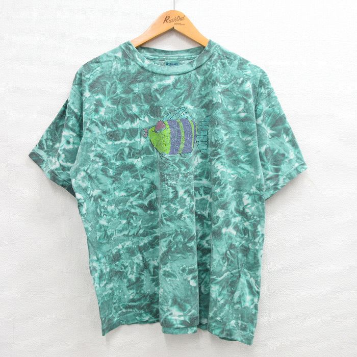 コンディション SABC コンディション：B 【状態追記】●プリント剥がれ サイズ 表記サイズL 実寸サイズ(cm)着丈（肩から裾）64cm / 着幅（脇から脇）59cm / 肩幅50cm ※ 表記サイズ：商品のタグに記載してあるサイズ※ ...