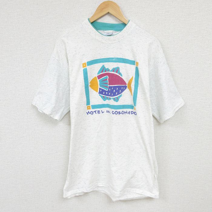 L★古着 半袖 ビンテージ Tシャツ メンズ 90年代 90s コットン クルーネック USA製 白 &yen;&nbsp;2,400（税込） L★古着 半袖 ビンテージ Tシャツ メンズ 90年代 90s ブレーカーズ コットン クルーネ...