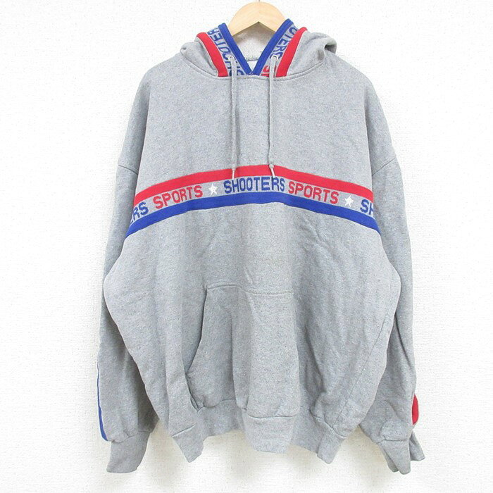 XL★古着 長袖 スウェット パーカー メンズ 90年代 90s ノートルダム 大きいサイズ USA製 薄グレー 霜降り &yen;&nbsp;4,900（税込） XL★古着 JCペニー 長袖 スウェット メンズ 90年代 90s USAオ...