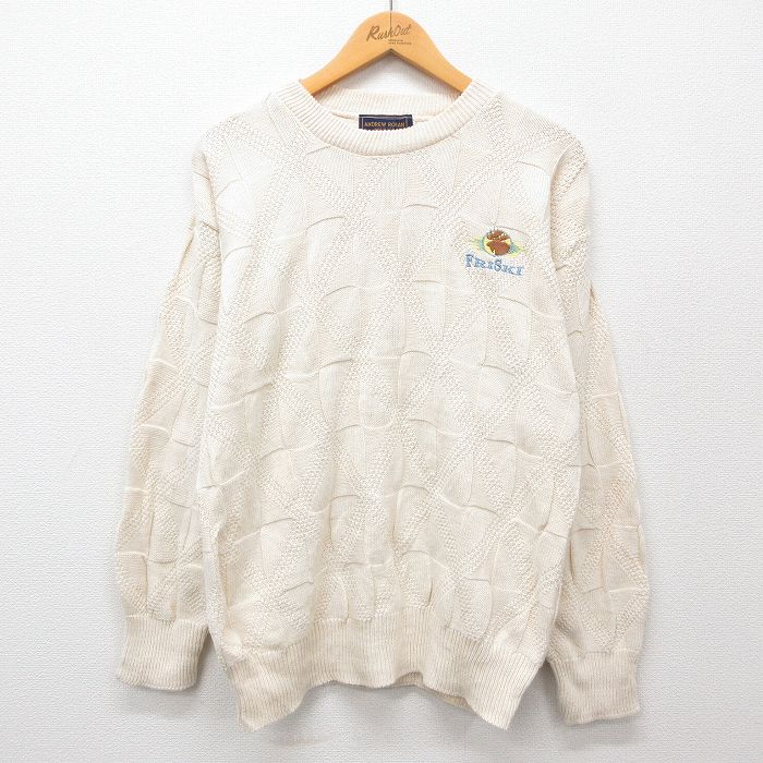 M★古着 長袖 セーター メンズ 90年代 90s クルーネック USA製 ベージュ &yen;&nbsp;2,400（税込） M★古着 長袖 セーター メンズ 90年代 90s コットン クルーネック USA製 緑他 &yen;&nbsp...