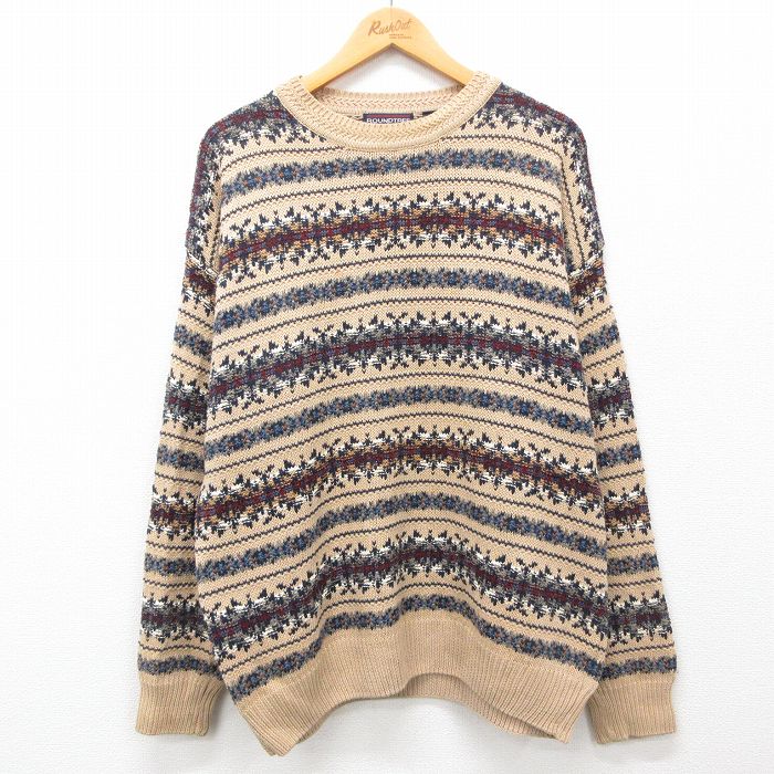 L★古着 長袖 セーター メンズ 00年代 00s クルーネック ベージュ他 &yen;&nbsp;2,900（税込） L★古着 長袖 セーター メンズ 00年代 00s クルーネック ベージュ他 &yen;&nbsp;2,900（税込） ...