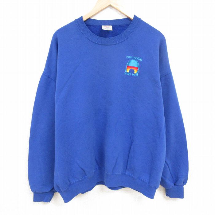 XL★古着 ジャージーズ 長袖 スウェット メンズ 00年代 00s 鳥 大きいサイズ クルーネック 青 &yen;&nbsp;3,900（税込） XL★古着 ジャージーズ 長袖 スウェット パーカー メンズ 00年代 00s BUTLER...