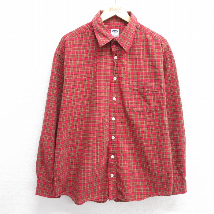 XL★古着 オールドネイビー OLD NAVY 長袖 シャツ メンズ 00年代 00s コットン 茶他 チェック &yen;&nbsp;3,900（税込） XL★古着 オールドネイビー OLD NAVY 長袖 シャツ メンズ 00年代 00...
