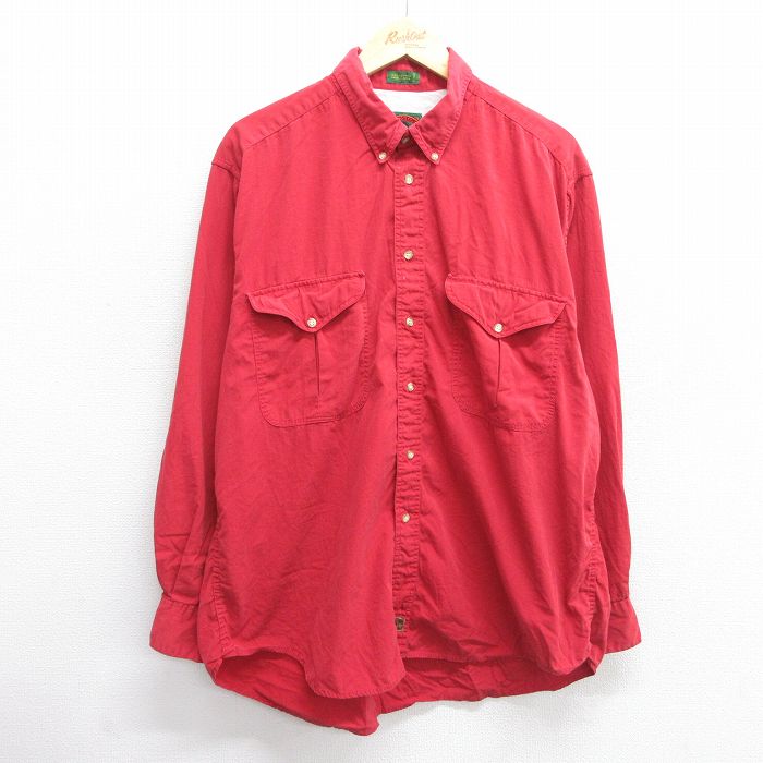 XL★古着 ボストントレーダーズ 長袖 シャツ メンズ 00年代 00s 大きいサイズ コットン ボタンダウン 紺 デニム &yen;&nbsp;2,900（税込） XL★古着 長袖 シャツ メンズ 大きいサイズ コットン ボタンダウン 赤...