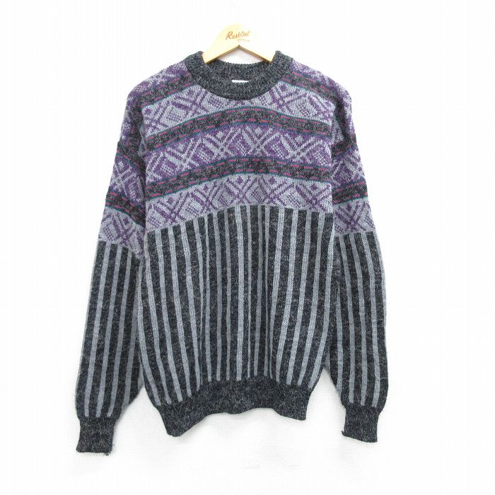 M★古着 長袖 セーター メンズ 90年代 90s クルーネック グレー他 &yen;&nbsp;2,900（税込） M★古着 長袖 セーター メンズ 90年代 90s クルーネック グレー他 &yen;&nbsp;2,900（税込） M★...