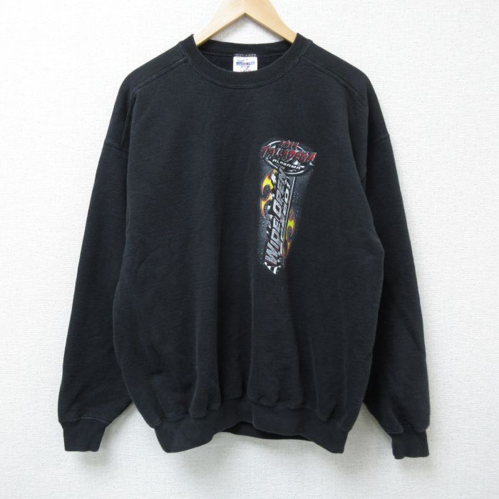 XL★古着 ジャージーズ 長袖 スウェット メンズ 00年代 00s LAUDICK クルーネック 黒 &yen;&nbsp;2,400（税込） XL★古着 ジャージーズ 長袖 スウェット メンズ 00年代 00s ベースボール 大きいサイ...