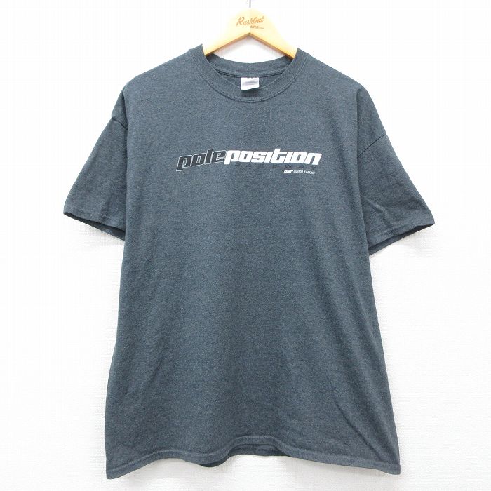 XL★古着 半袖 ビンテージ Tシャツ メンズ 00年代 00s レーシングカー DOUG MANMILLER 00 サイン入り 企業広告 大きいサイズ クルーネック 薄グレー 霜降り &yen;&nbsp;2,900（税込） XL★古着 ...