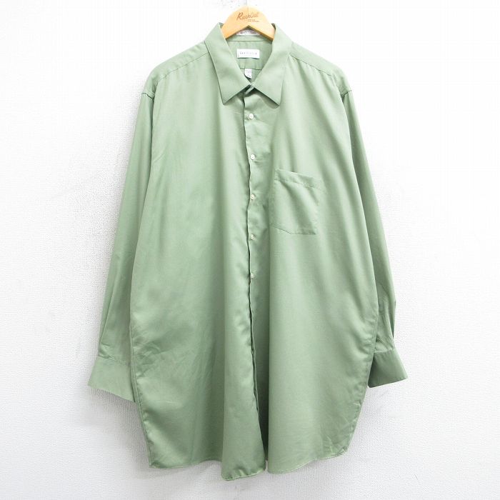 XL★古着 バンヒューセン 長袖 シャツ メンズ 大きいサイズ ロング丈 薄オレンジ系 &yen;&nbsp;2,400（税込） XL★古着 バンヒューセン 長袖 シャツ メンズ 大きいサイズ ロング丈 緑系 &yen;&nbsp;2,40...