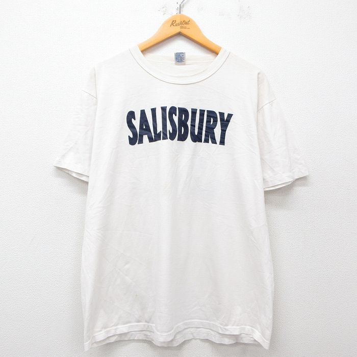 XL★古着 ラッセル 半袖 ビンテージ Tシャツ メンズ 80年代 80s 目 IMAGE クルーネック USA製 白 &yen;&nbsp;5,900（税込） XL★古着 ラッセル 半袖 ビンテージ Tシャツ メンズ 80年代 80s A...