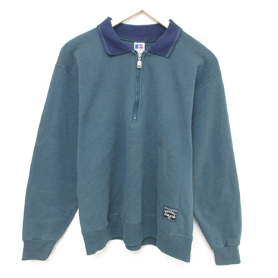 M★古着 エルエルビーン ラッセル 長袖 スウェット メンズ 90年代 90s 無地 USA製 グレー 霜降り &yen;&nbsp;7,900（税込） M★古着 長袖 スウェット メンズ 90年代 90s 無地 クルーネック USA製 エ...