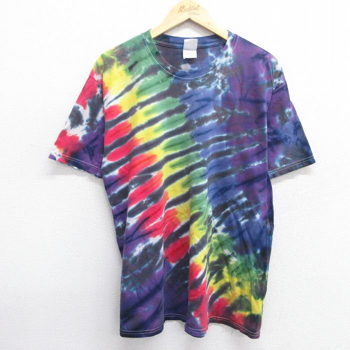 L★古着 半袖 ビンテージ Tシャツ メンズ 00年代 00s 無地 コットン クルーネック 赤他 タイダイ &yen;&nbsp;2,400（税込） L★古着 半袖 ビンテージ Tシャツ メンズ 00年代 00s コットン クルーネック ...