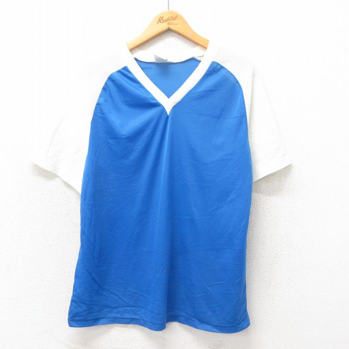 L★古着 チャンピオン champion 半袖 ビンテージ フットボール Tシャツ メンズ 90年代 90s 無地 メッシュ地 Vネック USA製 白 &yen;&nbsp;5,900（税込） L★古着 デロング 半袖 ビンテージ Tシャツ...