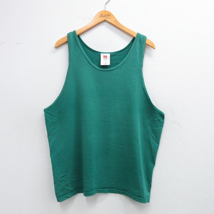 XL★古着 ヘインズ ビンテージ タンクトップ メンズ 00年代 00s RAISE STANDARD 大きいサイズ コットン クルーネック USA製 白 &yen;&nbsp;3,900（税込） XL★古着 ヘインズ ビンテージ タンクト...