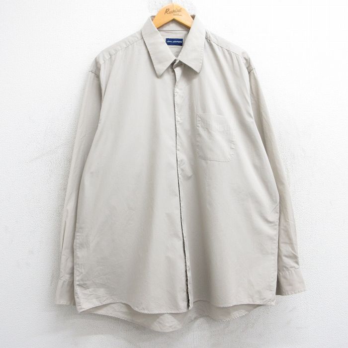 XL★古着 長袖 シャツ メンズ 00年代 00s 大きいサイズ 薄ベージュ &yen;&nbsp;2,400（税込） XL★古着 長袖 シャツ メンズ 70年代 70s 大きいサイズ ロング丈 USA製 薄ベージュ &yen;&nbsp;...