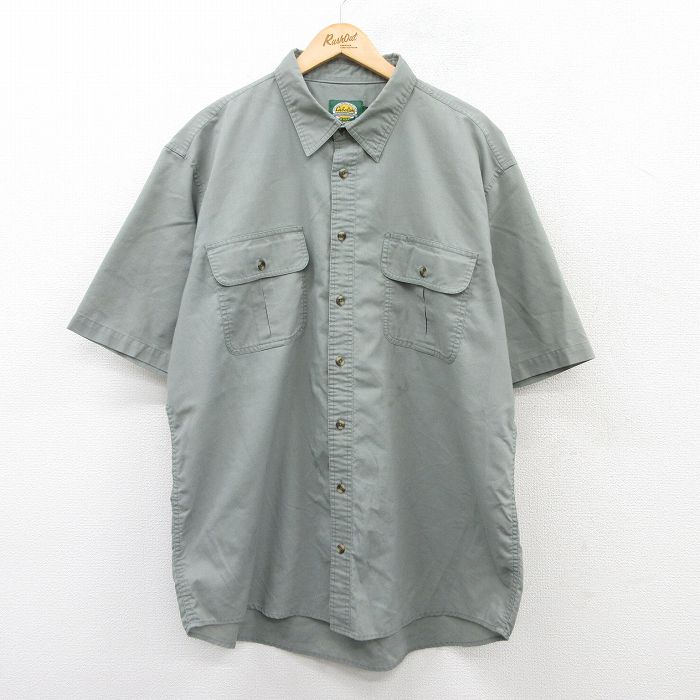XL★古着 カベラス 半袖 シャツ メンズ 00年代 00s 大きいサイズ ロング丈 薄紺 &yen;&nbsp;2,400（税込） XL★古着 カベラス 半袖 シャツ メンズ 00年代 00s 大きいサイズ ロング丈 濃緑 &yen;&n...
