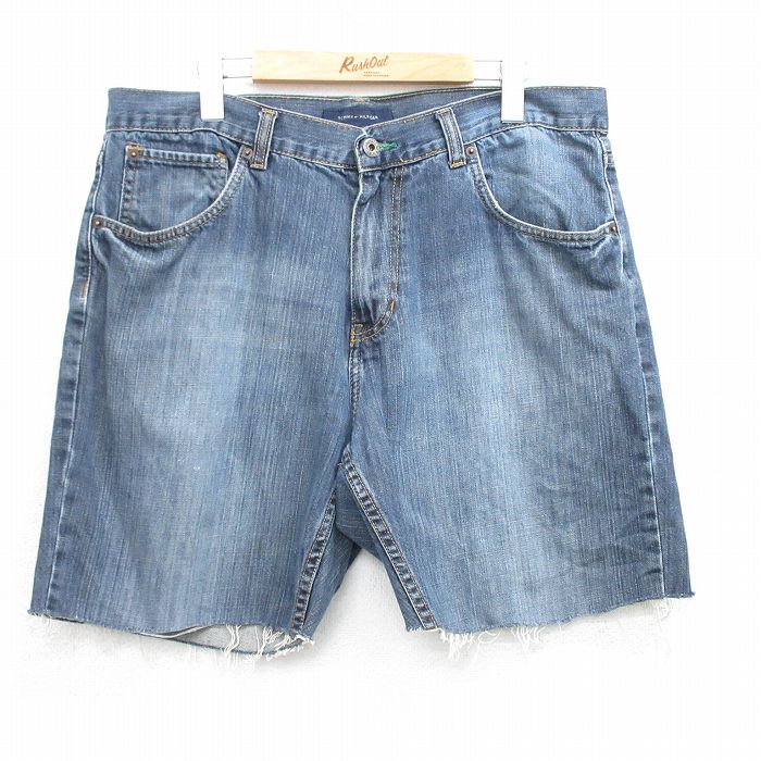 W37★古着 トミーヒルフィガー ショート ブランド パンツ ショーツ メンズ 90年代 90s コットン 濃ベージュ &yen;&nbsp;2,900（税込） W37★古着 トミーヒルフィガー ブランド ショート チノ パンツ チノパン ...