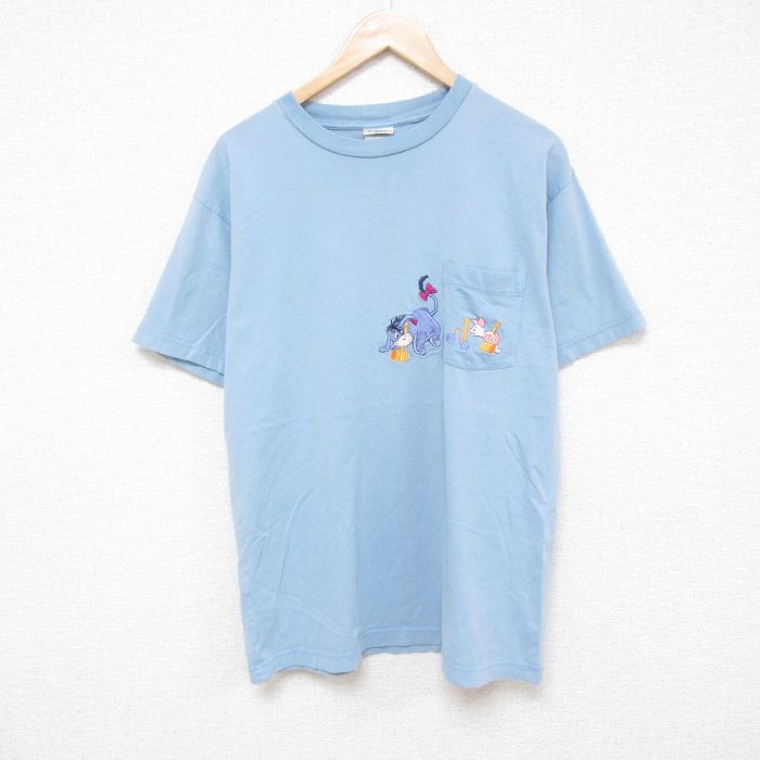 L★古着 半袖 ビンテージ Tシャツ メンズ 00年代 00s ディズニー ミニー コットン クルーネック 白 &yen;&nbsp;2,400（税込） S★古着 半袖 ビンテージ Tシャツ メンズ 00年代 00s ディズニー くまのプー...