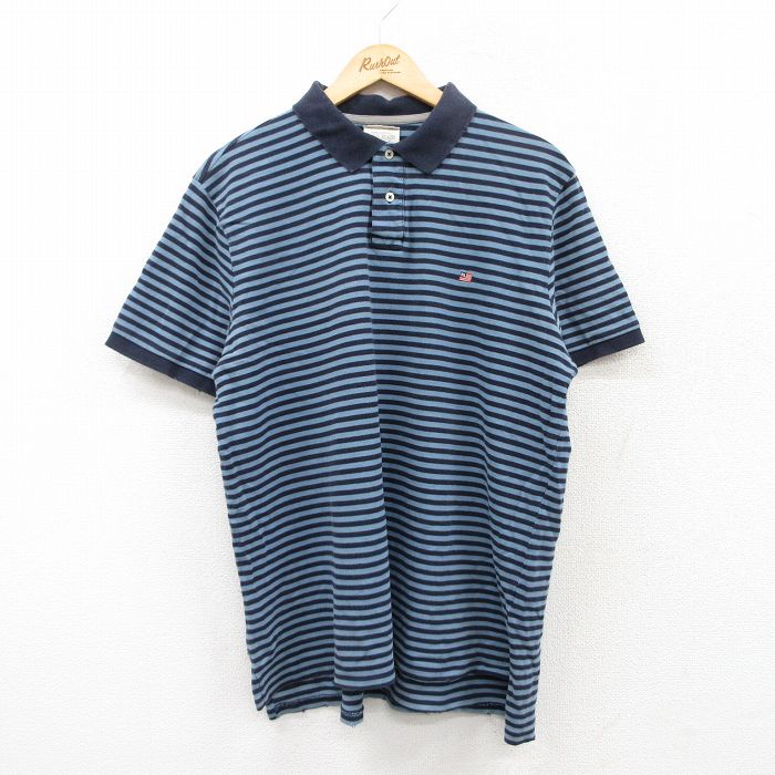 XL★古着 ラルフローレン ポロジーンズ 半袖 ブランド ポロ シャツ メンズ ワンポイントロゴ 鹿の子 コットン 紺他 ボーダー &yen;&nbsp;3,900（税込） XL★古着 ラルフローレン 半袖 ブランド ポロ シャツ メンズ ...