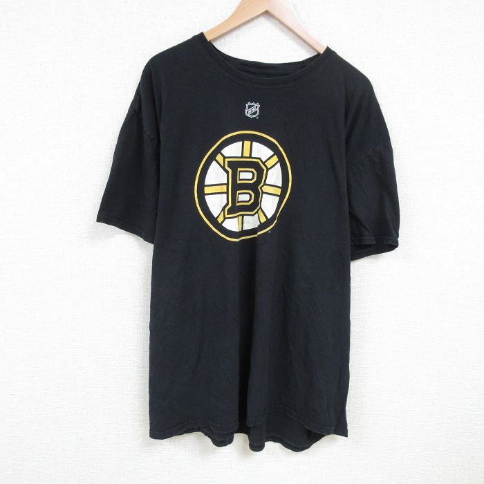 XL★古着 半袖 Tシャツ メンズ NHL ボストンブルーインズ 大きいサイズ コットン クルーネック 黒 アイスホッケー &yen;&nbsp;2,900（税込） XL★古着 半袖 Tシャツ メンズ NHL ボストンブルーインズ 大きいサ...