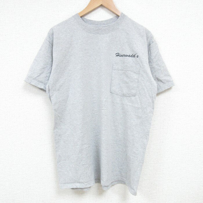 L★古着 半袖 ビンテージ Tシャツ メンズ 00年代 00s 魚 胸ポケット付き クルーネック グレー 霜降り &yen;&nbsp;3,900（税込） L★古着 半袖 ビンテージ Tシャツ メンズ 00年代 00s PARKER 胸ポケ...