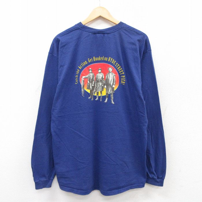 XL★古着 長袖 ビンテージ Tシャツ メンズ 00年代 00s ニタニーライオンズ コットン クルーネック 紺 &yen;&nbsp;2,900（税込） XL★古着 長袖 ビンテージ Tシャツ メンズ 00年代 00s Webster コ...