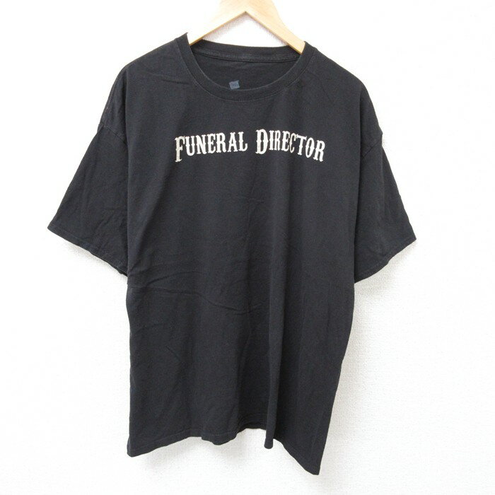 XL★古着 ヘインズ 半袖 Tシャツ メンズ スカル コットン クルーネック 黒 &yen;&nbsp;2,400（税込） XL★古着 ヘインズ 半袖 Tシャツ メンズ 大きいサイズ コットン クルーネック 黒 チームワーク &yen;&n...