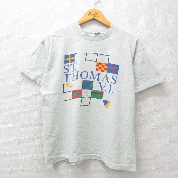 L★古着 フルーツオブザルーム 半袖 ビンテージ Tシャツ メンズ 90年代 90s 腕 クルーネック USA製 薄グレー 霜降り &yen;&nbsp;3,900（税込） L★古着 フルーツオブザルーム 半袖 ビンテージ Tシャツ メンズ...