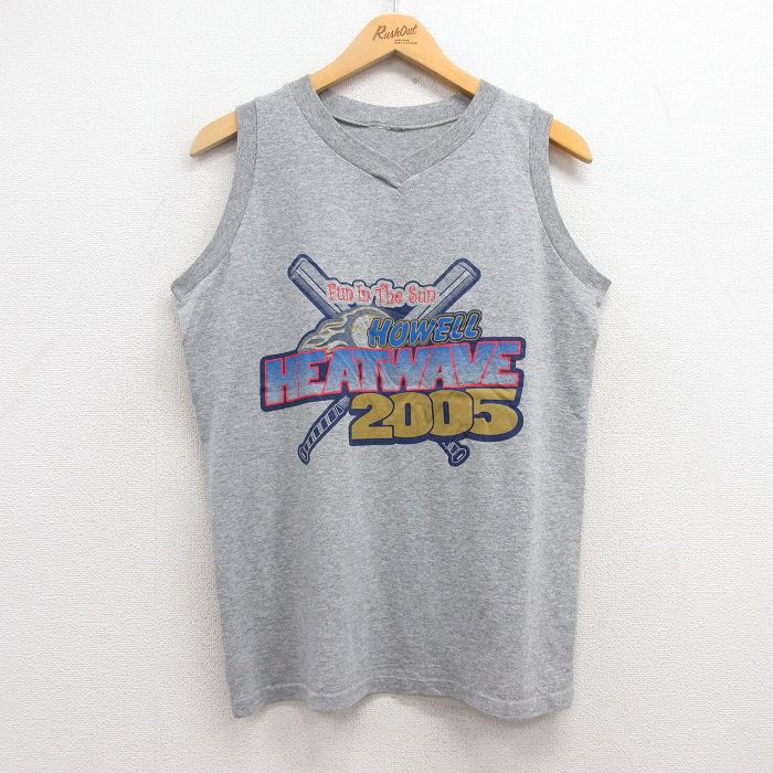 M★古着 ビンテージ タンクトップ メンズ 00年代 00s MLB セントルイスカージナルス クルーネック グレー 霜降り メジャーリーグ ベースボール 野球 &yen;&nbsp;3,900（税込） M★古着 ノースリーブ ビンテージ ...