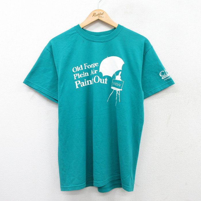 L★古着 半袖 ビンテージ Tシャツ メンズ 00年代 00s セントトーマス コットン クルーネック 青緑 &yen;&nbsp;2,400（税込） L★古着 半袖 ビンテージ Tシャツ メンズ 00年代 00s MAXED OUT クル...