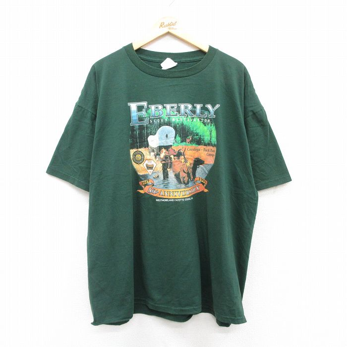 XL★古着 ジャージーズ 半袖 ビンテージ Tシャツ メンズ 90年代 90s WFGA 大きいサイズ クルーネック USA製 緑 &yen;&nbsp;2,400（税込） XL★古着 半袖 ビンテージ Tシャツ メンズ 90年代 90s ...
