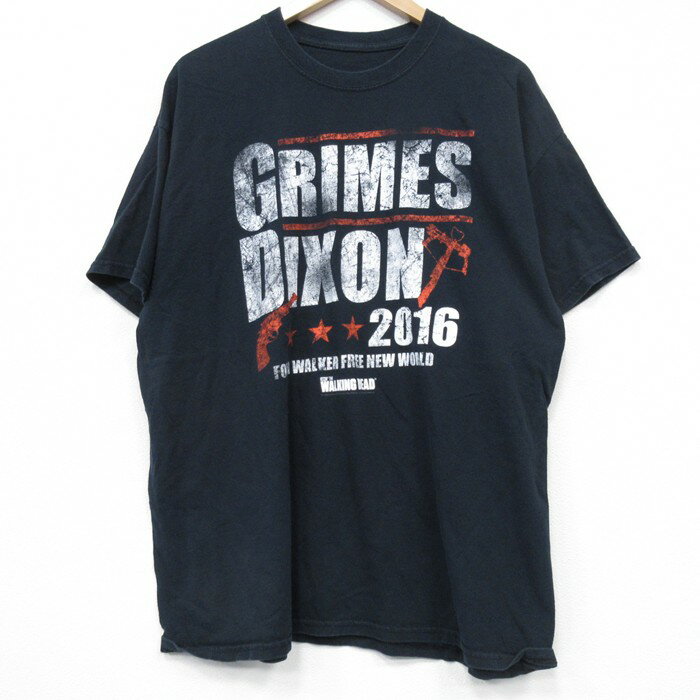 XL★古着 半袖 Tシャツ メンズ ドラマ ウォーキングデッド 大きいサイズ コットン クルーネック 黒 &yen;&nbsp;3,900（税込） XL★古着 半袖 Tシャツ メンズ ドラマ ウォーキングデッド KEEP CALM 大きいサ...