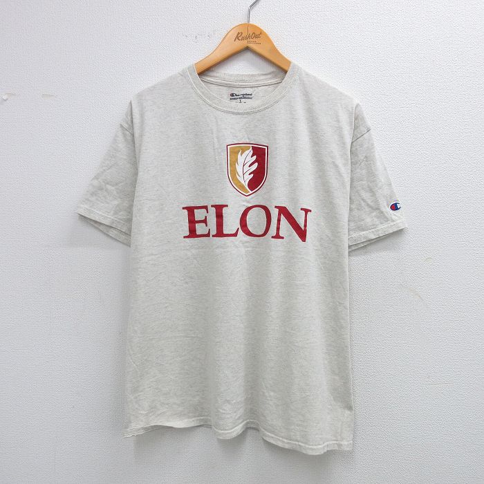 L★古着 チャンピオン champion 半袖 ブランド Tシャツ メンズ ワンポイントロゴ クルーネック 濃紺 &yen;&nbsp;2,900（税込） L★古着 チャンピオン champion 半袖 ブランド Tシャツ メンズ ワンポイ...