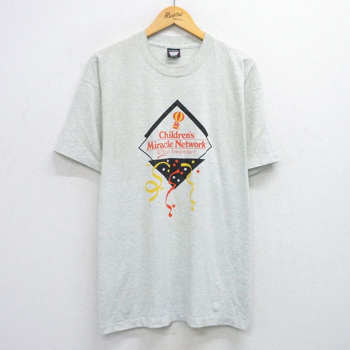 XL★古着 スクリーンスターズ 半袖 ビンテージ Tシャツ メンズ 80年代 80s カナダ 125 大きいサイズ クルーネック カナダ製 薄グレー 霜降り &yen;&nbsp;2,400（税込） XL★古着 スクリーンスターズ 半袖 ビ...