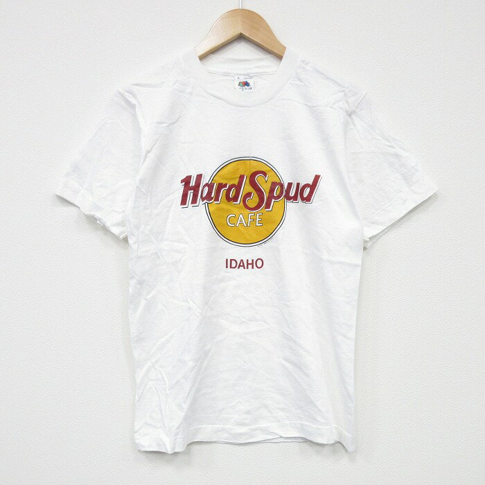 S★古着 半袖 ビンテージ Tシャツ メンズ 80年代 80s aruba コットン クルーネック 白 &yen;&nbsp;2,400（税込） S★古着 半袖 ビンテージ Tシャツ メンズ 80年代 80s アザラシ コットン クルーネッ...