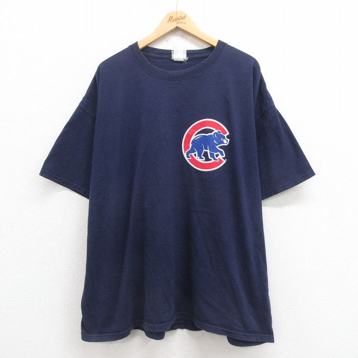 XL★古着 リー Lee 半袖 ビンテージ Tシャツ メンズ 00年代 00s MLB ニューヨークヤンキース 大きいサイズ コットン クルーネック 紺 メジャーリーグ ベースボール 野球 &yen;&nbsp;3,900（税込） XL★古...