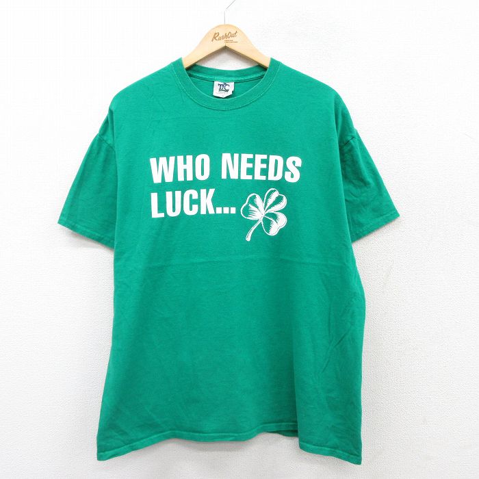 XL★古着 半袖 ビンテージ Tシャツ メンズ 00年代 00s HALL 大きいサイズ コットン クルーネック 緑 &yen;&nbsp;2,400（税込） XL★古着 半袖 ビンテージ Tシャツ メンズ 00年代 00s ボストン 大き...