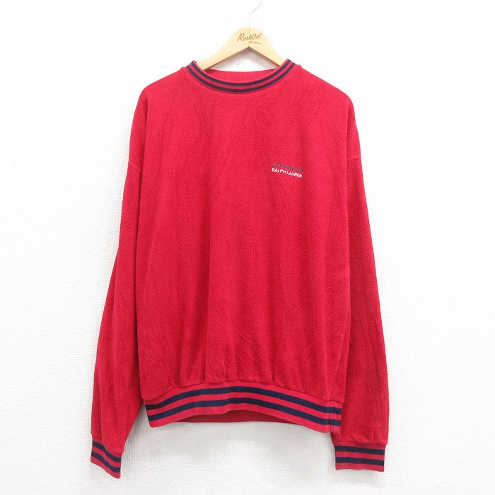 XL★古着 ラルフローレン 長袖 ブランド スウェット メンズ 90年代 90s ワンポイントロゴ 大きいサイズ クルーネック 青 &yen;&nbsp;4,900（税込） XL★古着 ラルフローレン Ralph Lauren チャップス ...